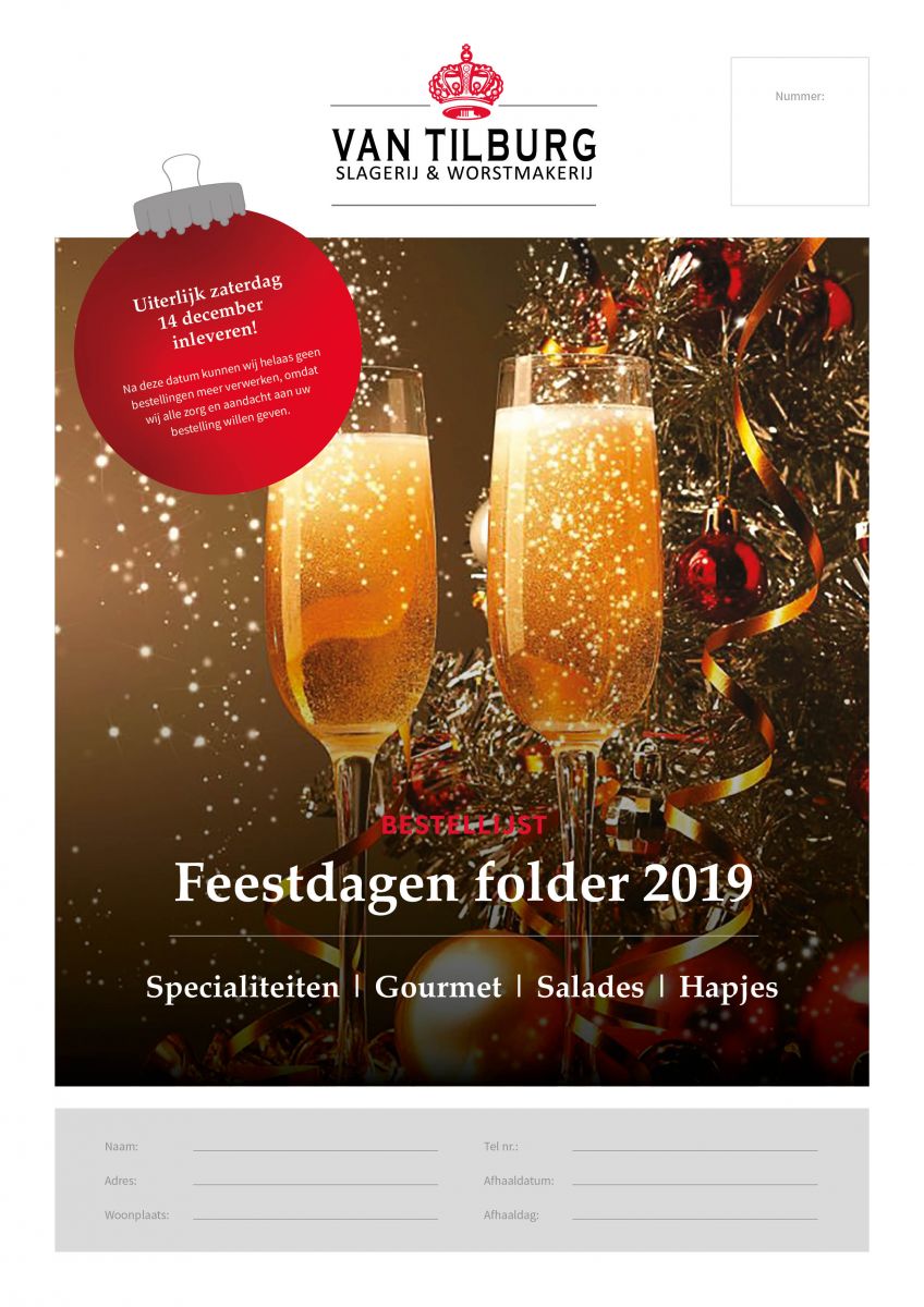 Feestdagen folder - Slagerij van Tilburg
